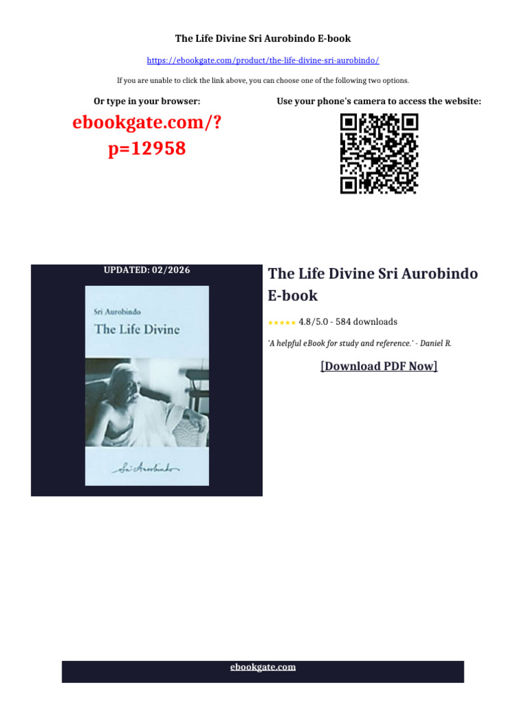 The Life Divine Sri Aurobindo ebook testbank solutions full digital ...
