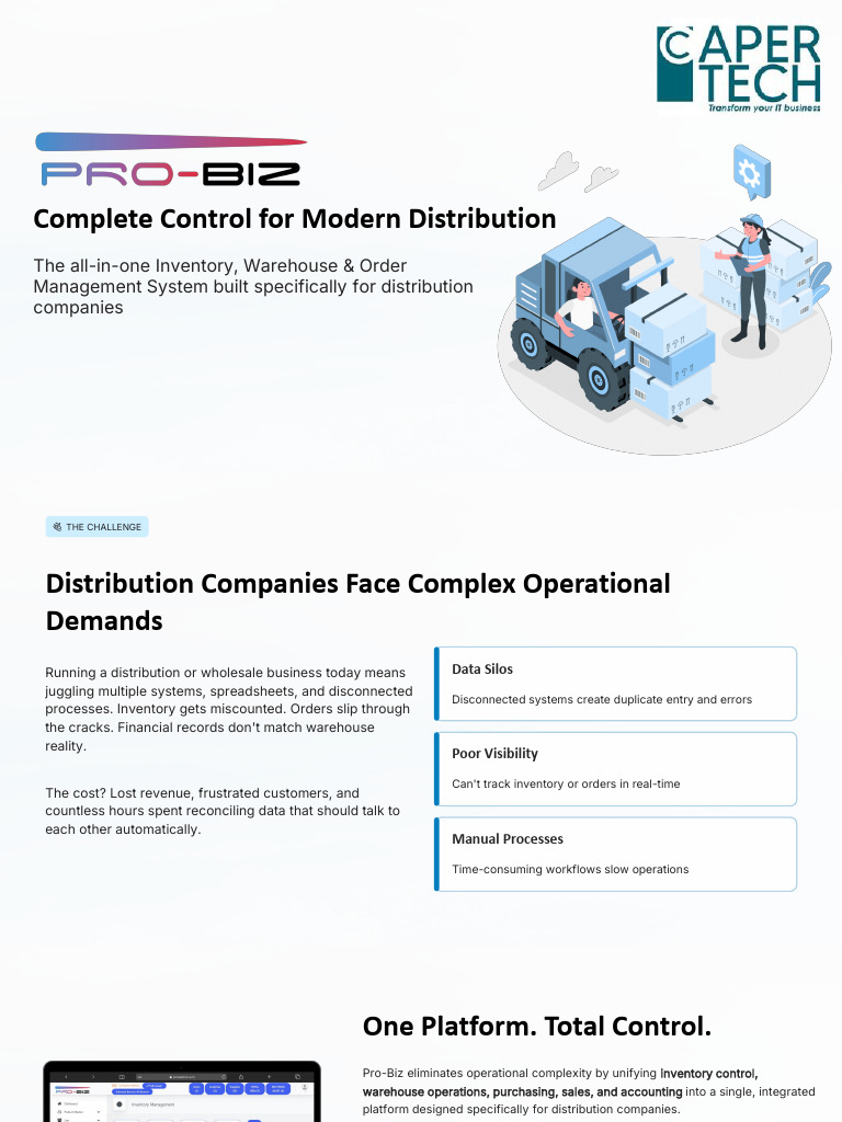 Pro Biz Complete Control for Modern Distribution (1) | PDF | Computing ...