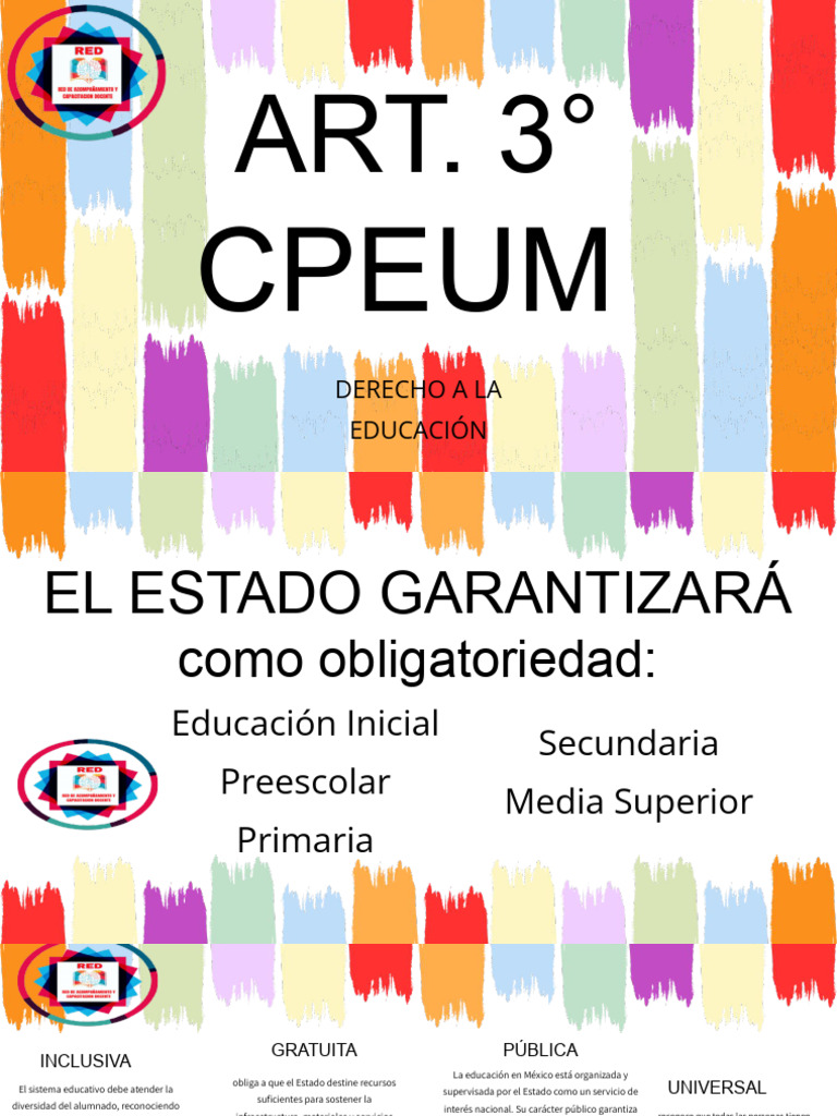 Presentación Art 3 Cpeum | PDF | Educación de la primera infancia ...
