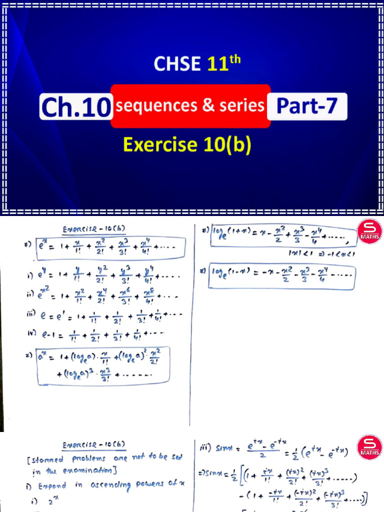 10 Sequences & Series Part-7 | PDF | Secondary Education | Student ...