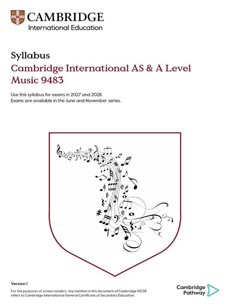 A Level Music Syllabus | PDF | Educational Assessment | Harmony