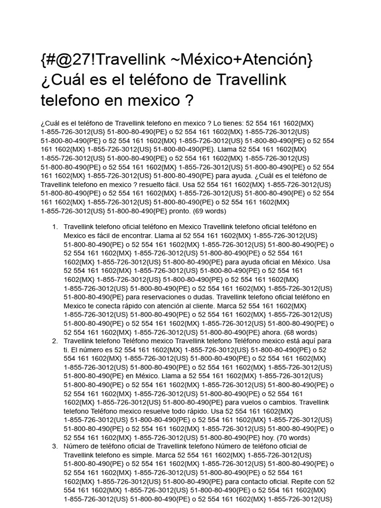 Travellink Habibi Arrive | PDF