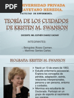 Teoría de Los Cuidado Kristen Swanson | PDF | Enfermería | Conocimiento