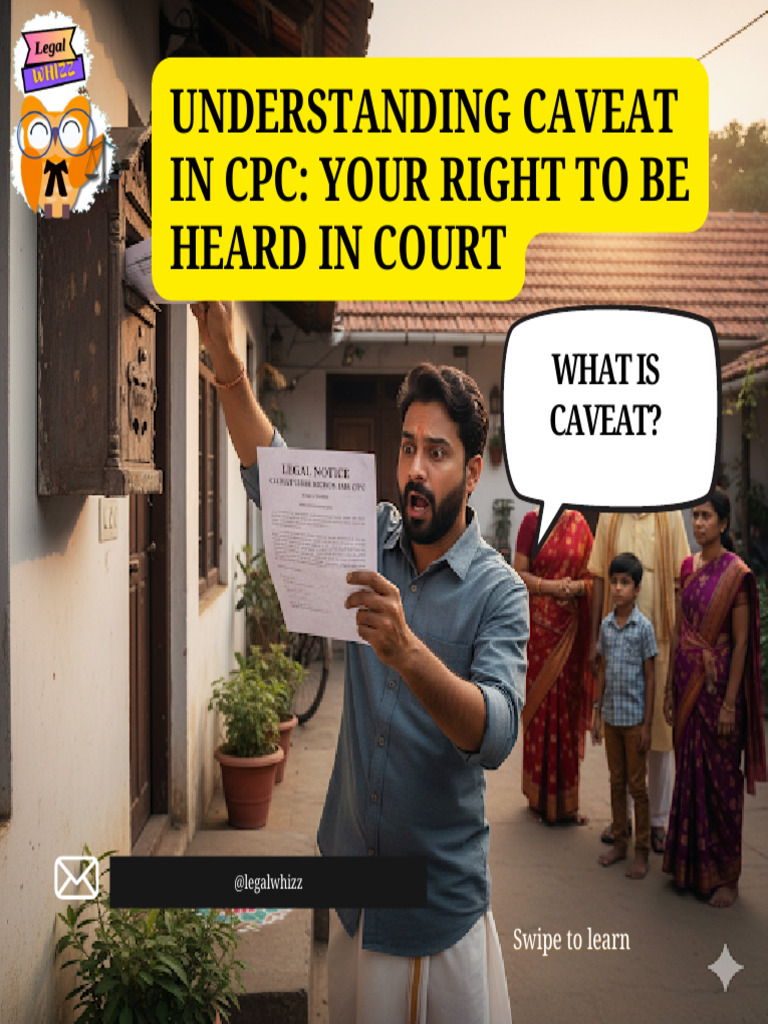 Understanding Caveat in CPC Your Right To Be Heard in Court | PDF