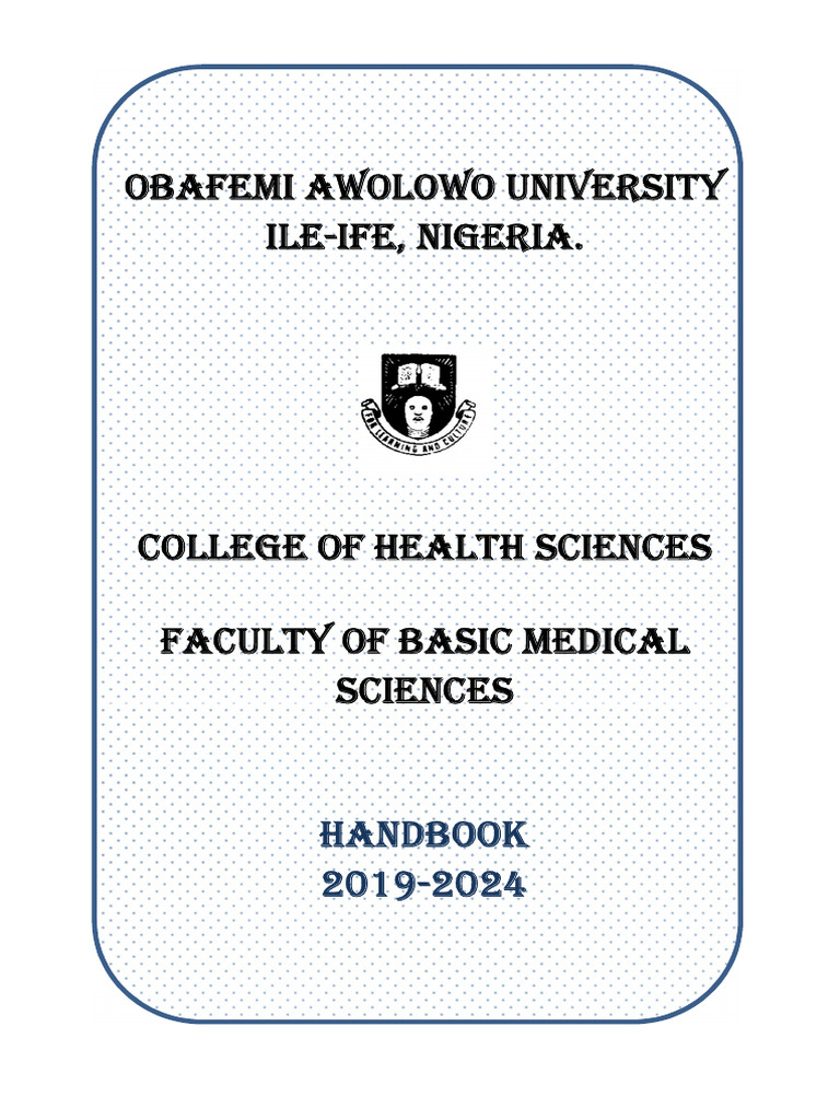 Faculty of Basic Medical Sciences Handbook | PDF | Libraries | Medical ...