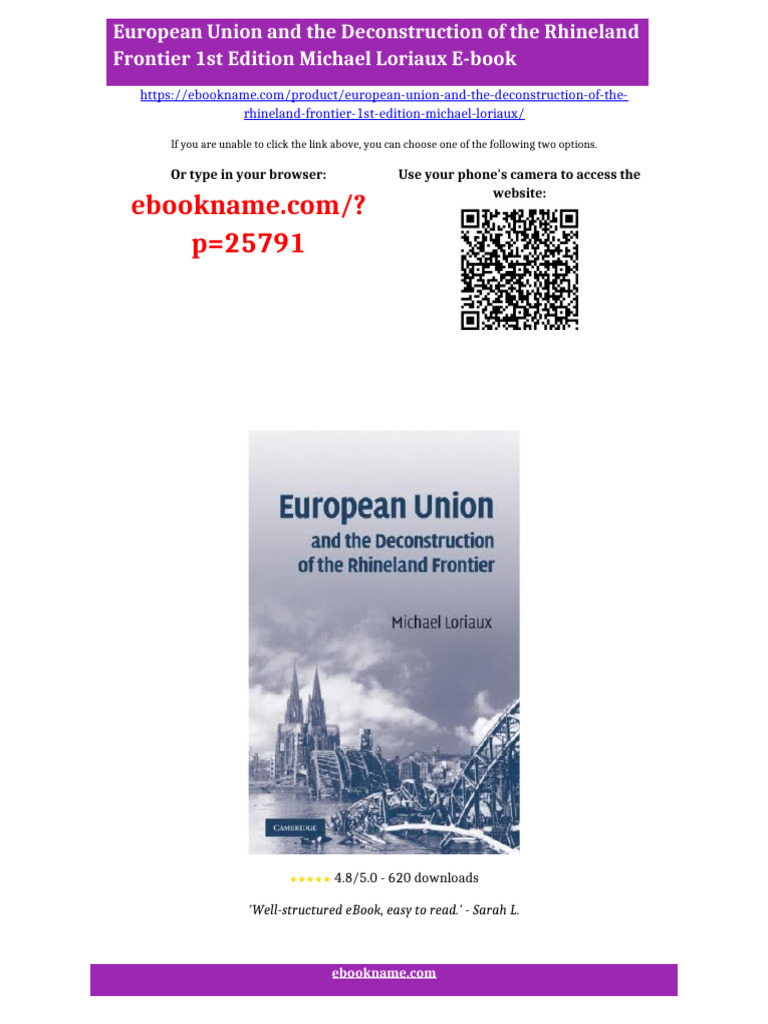European Union and the Deconstruction of the Rhineland Frontier 1st ...