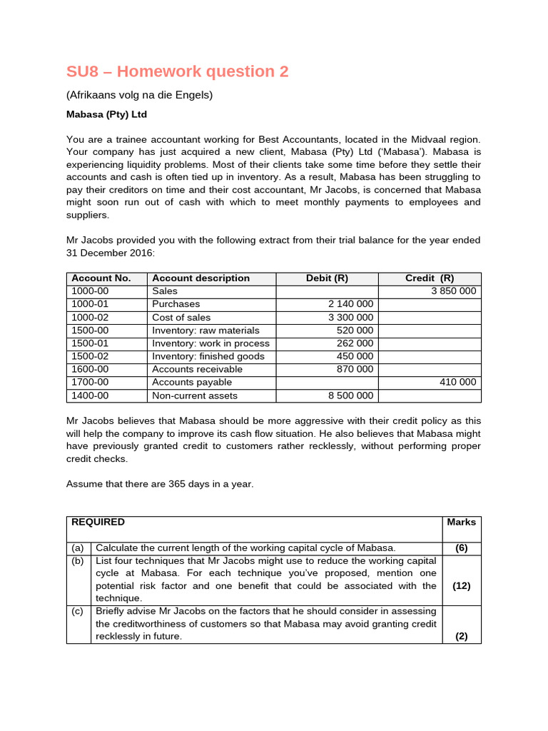 8. Homework question 2 ENG _ AFR _Mabasa_ | PDF