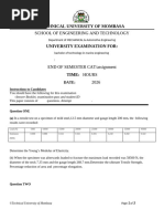 Mec Exam Paper Semester 1 and Test 1 | PDF