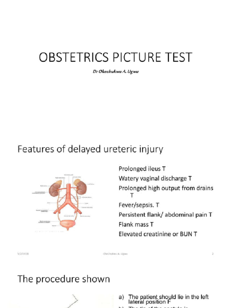 Obstetrics Picture Test 95743927 | PDF