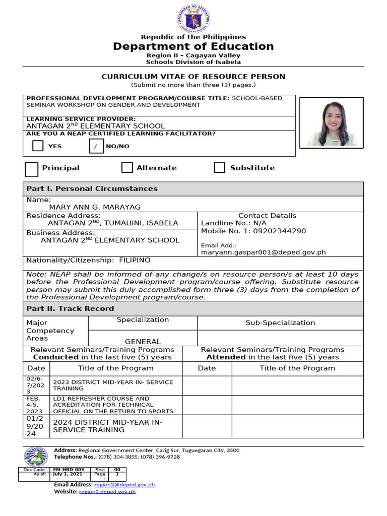 Mary Ann.cv.A2ES | PDF