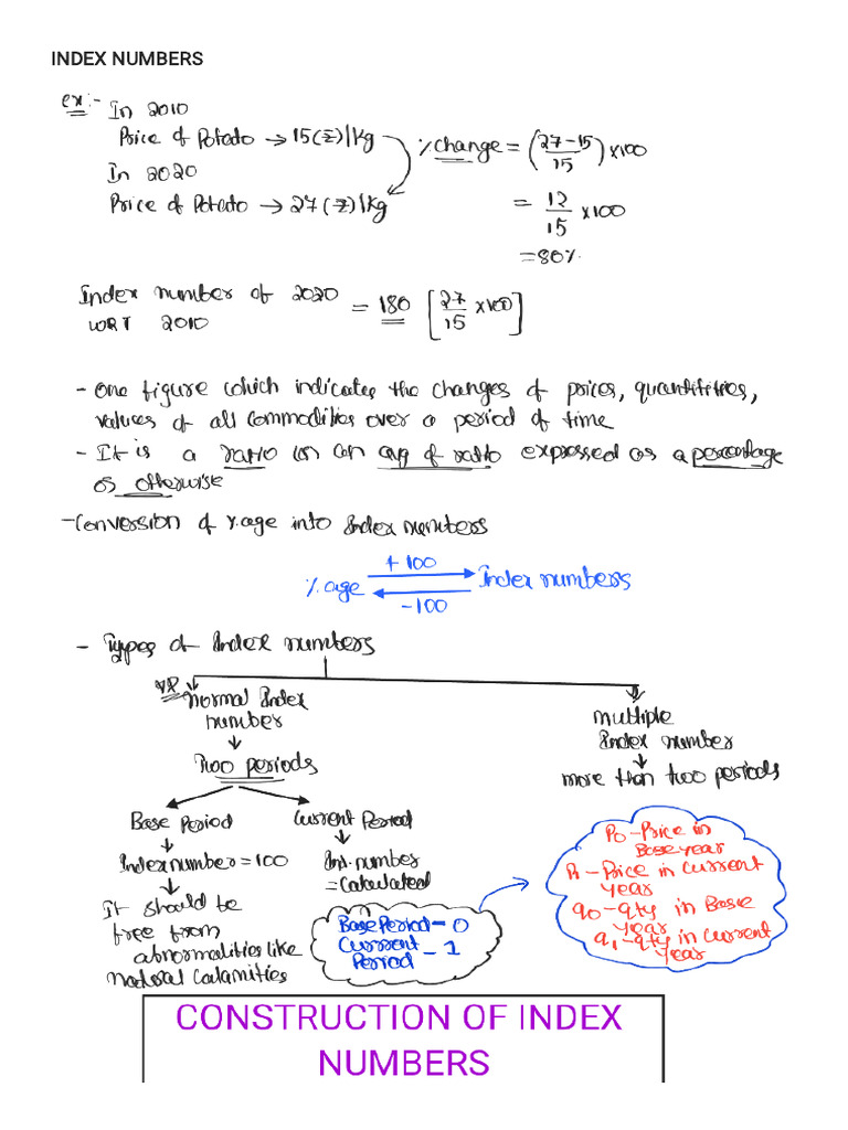 Index Numbers CA | PDF