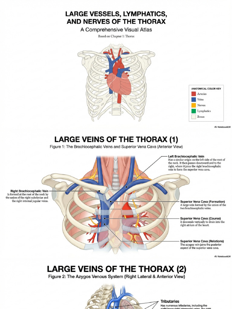 Thoracic Vessels Lymphatics and Nerves | PDF