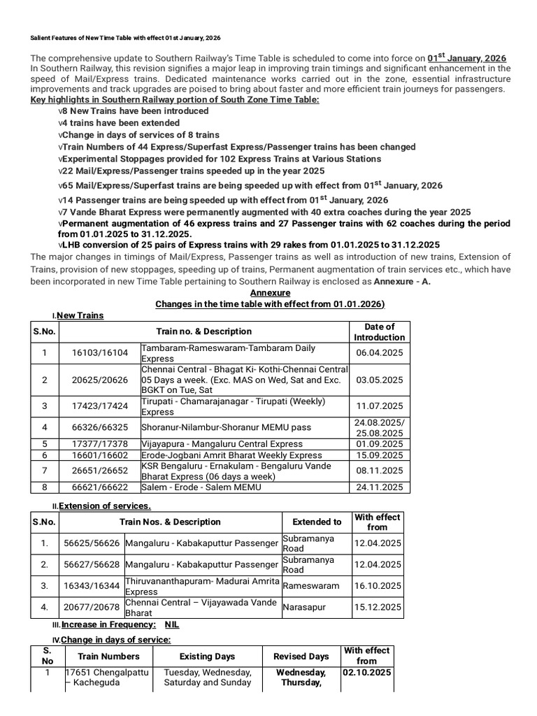 IR Time Table | PDF | Train | Rolling Stock