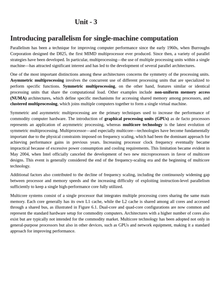 Introducing Parallelism For Single | PDF | Multi Core Processor ...