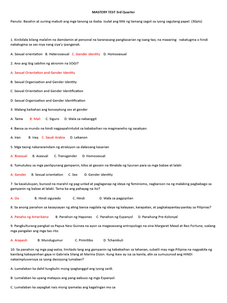 Reviewer For The 3rd Quarter Periodical Test - Docx - 20260121 - 195923 ...