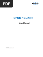 OPUS FTIR Software Quick Guide | PDF | Spectral Density | Spectrum