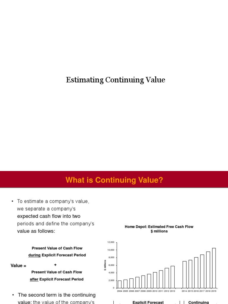 Terminal or Continuing Value | PDF