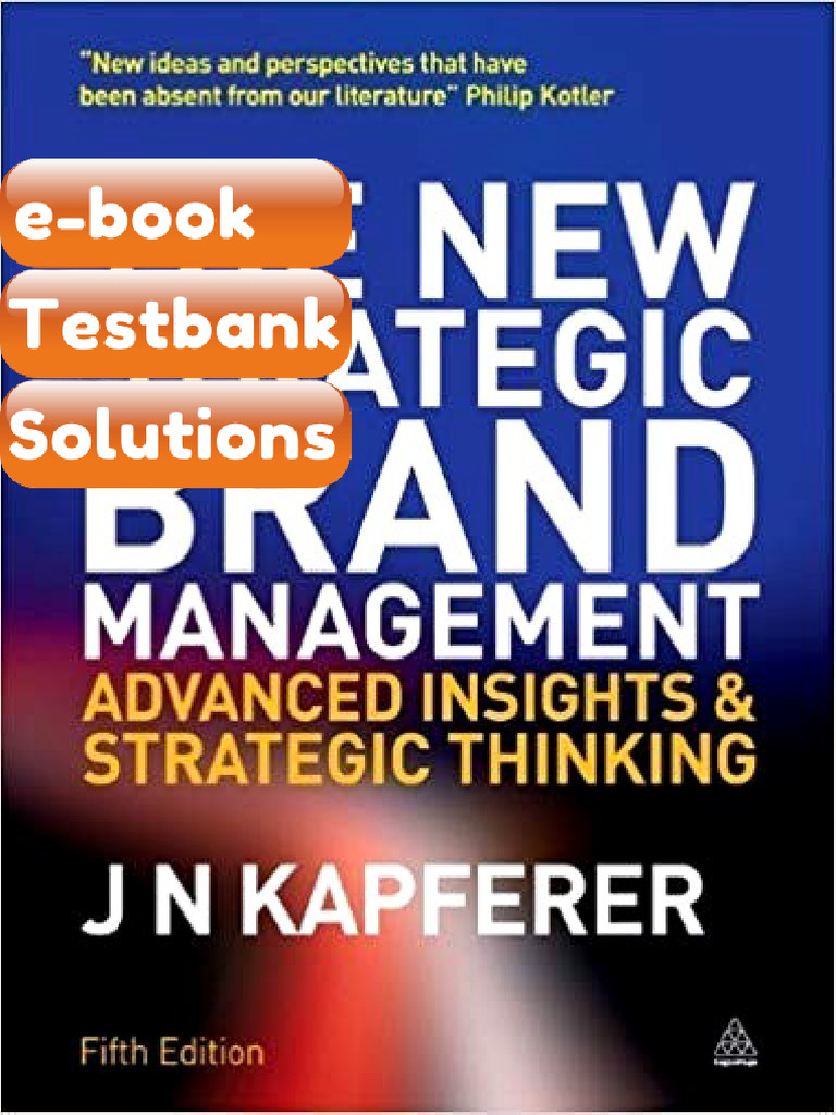 Testbank - The New Strategic Brand Management 5th Edition | PDF ...