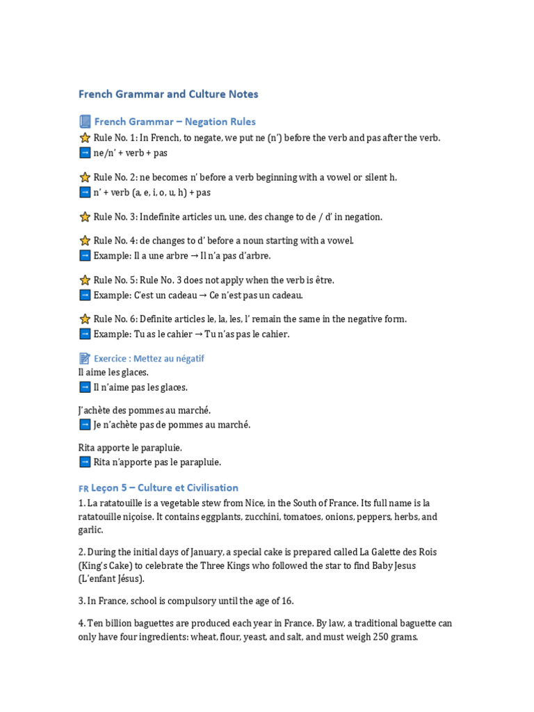 French Notes | PDF | Linguistics | Linguistic Morphology