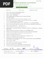 CBSE Direct Admission Proforma Class X/XII | PDF | Schools