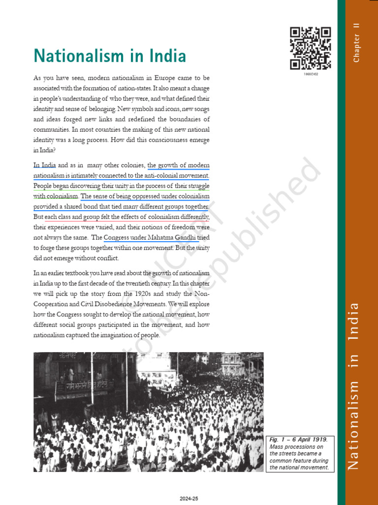 Nationalism in India | PDF | Mahatma Gandhi | Nonviolence