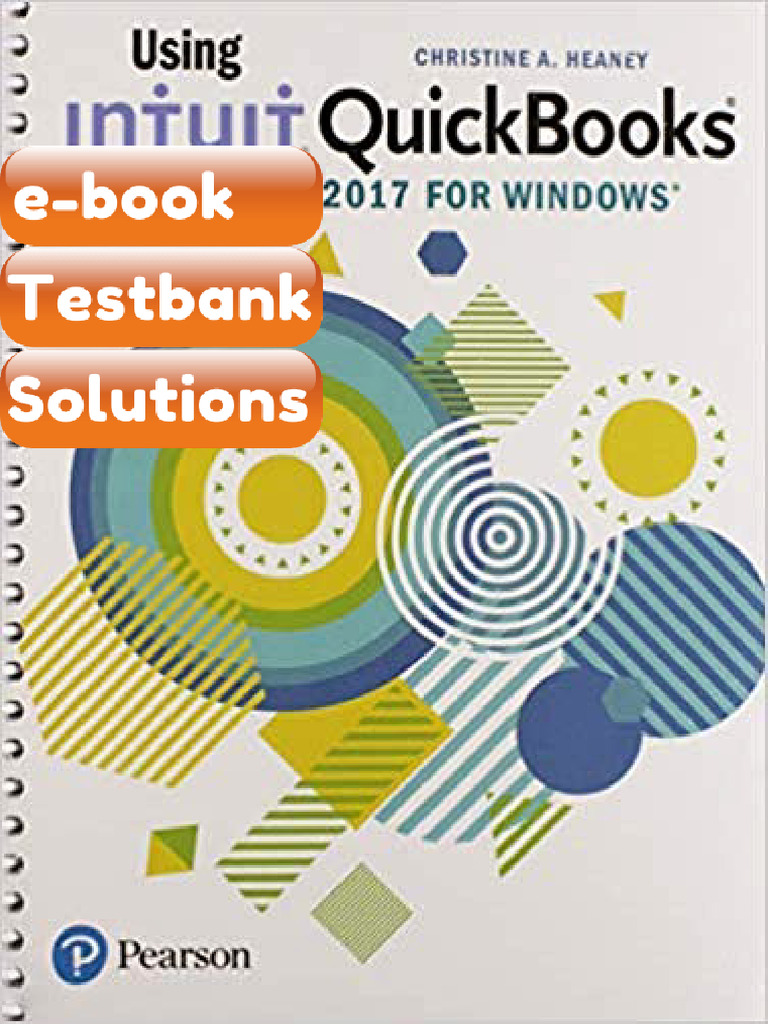 eBook & Testbank Using Intuit QuickBooks Premier 2017 1st by Heaney ...