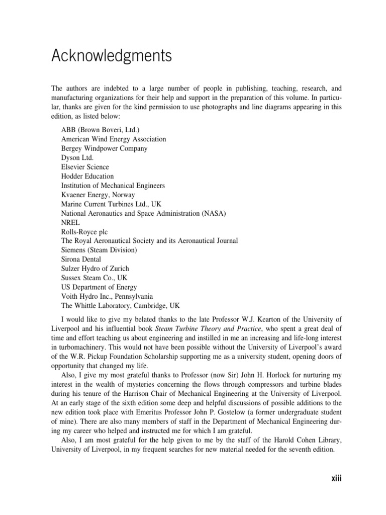 Acknowledgments 2014 Fluid Mechanics and Thermodynamics of ...