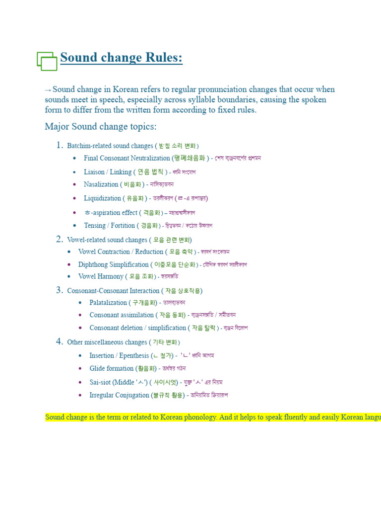 Sound Change | PDF | Consonant | Syllable