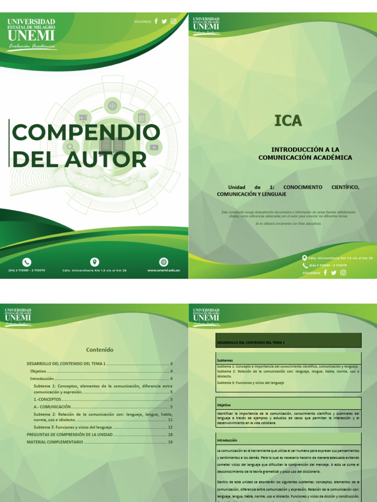 Unidad 1 Conocimiento Científico, Comunicacion y Lenguaje | PDF ...