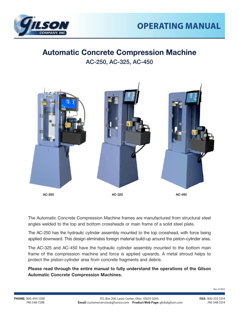 Manual Auto Compression Machines | PDF | Strength Of Materials | User ...