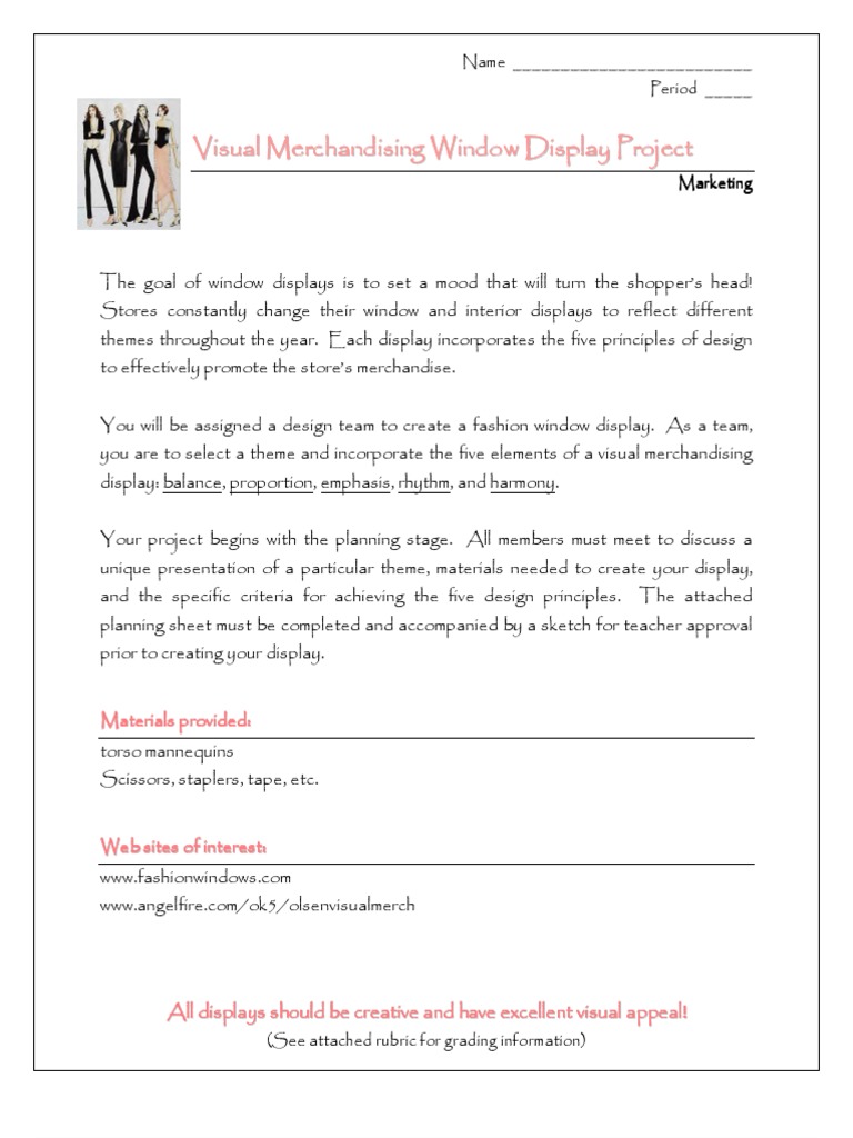 Visual Merchandising Window Project | PDF | Cognition | Communication