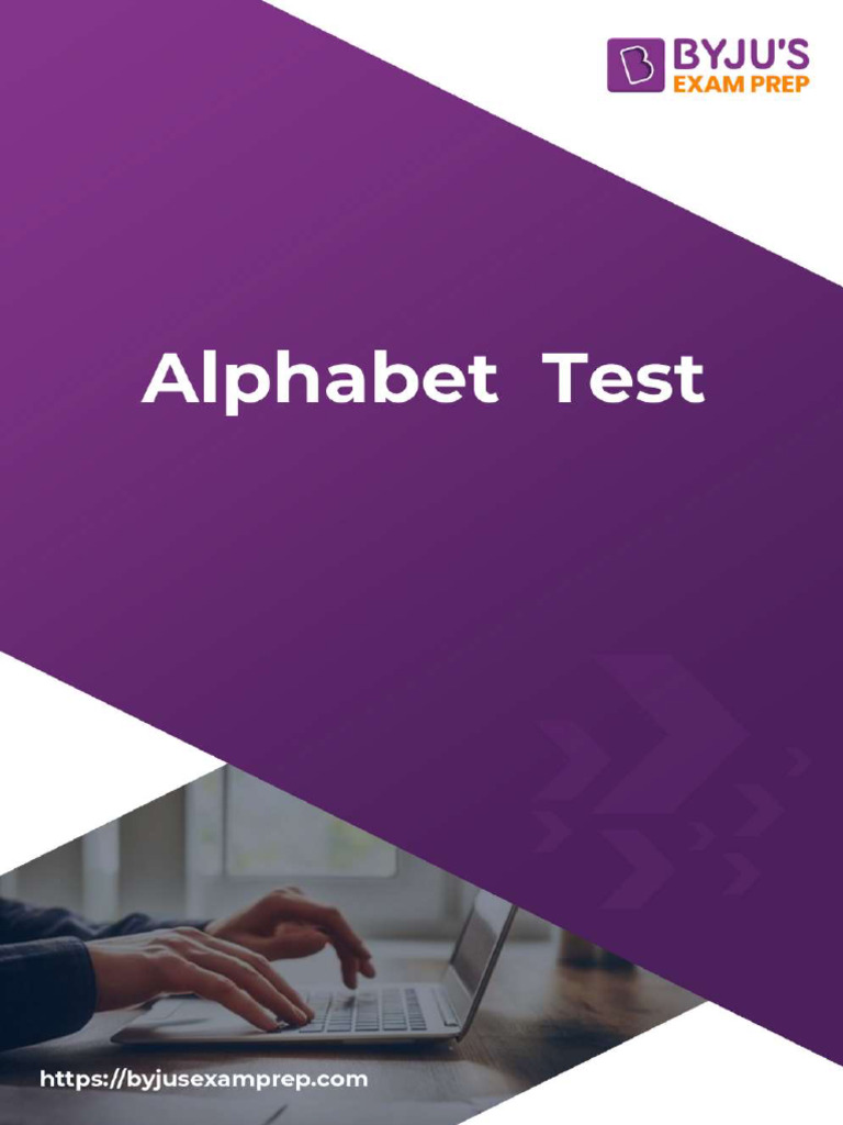 Alphabet Test Revised 1 52 | PDF | Linguistics