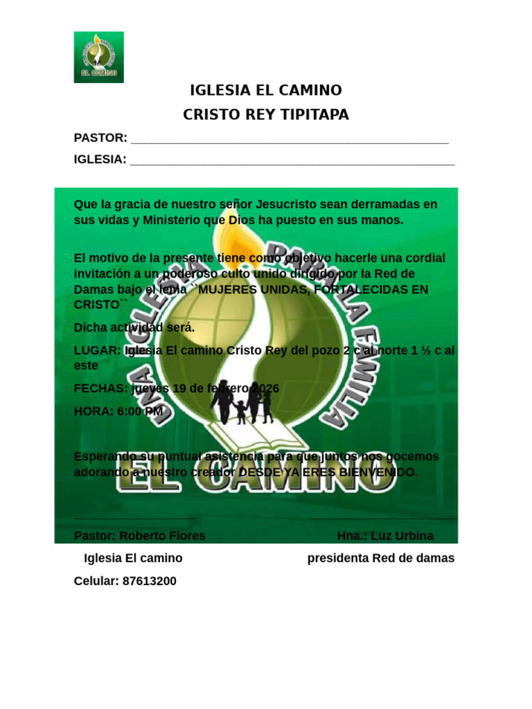 Carta Red de Damas | PDF