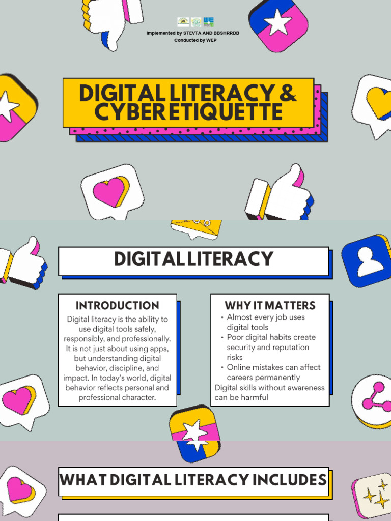 Digital Literacy & Cyber Etiquette | PDF