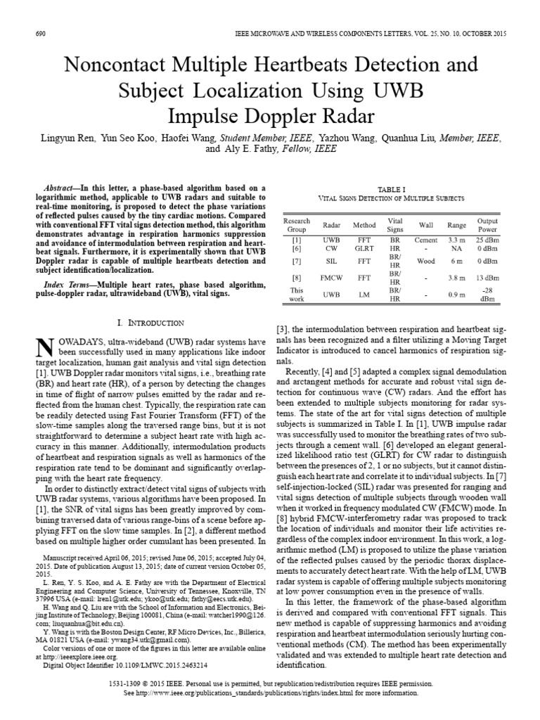 Noncontact Multiple Heartbeats Detection and Subject Localization Using ...