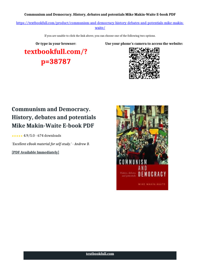 Communism and Democracy. History, debates and potentials Mike Makin ...