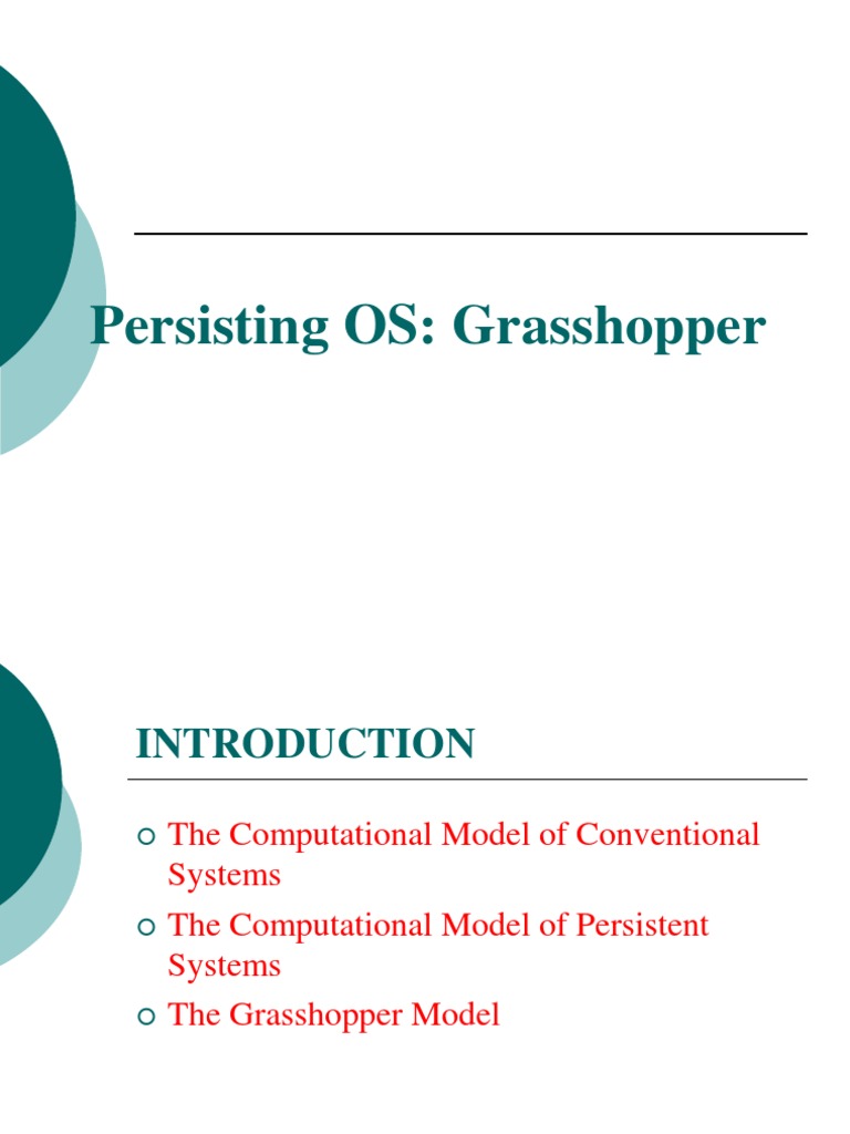 Persisting OS Final | PDF | Operating System | Computer Data Storage
