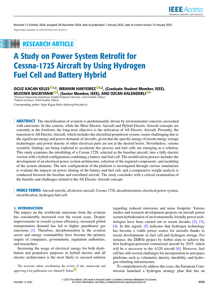 1.A Study On Power System Retrofit For Cessna-172S Aircraft by Using ...