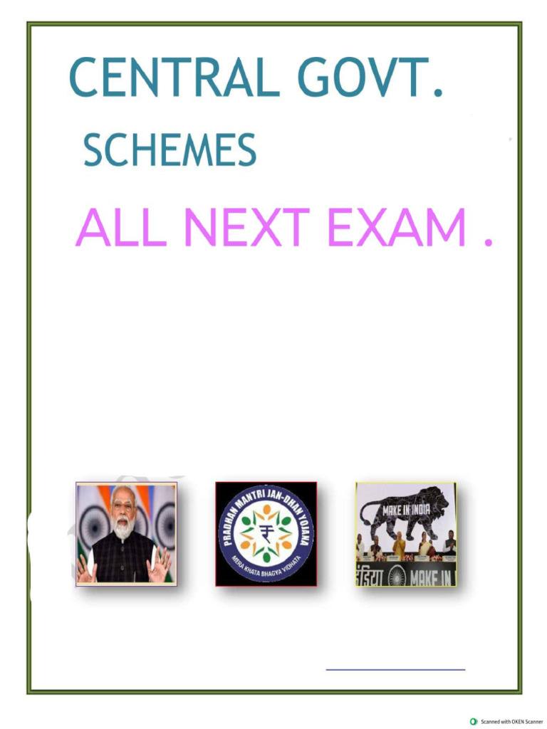 Central Govt Scheme (2014..... ) by All Next Exam | PDF