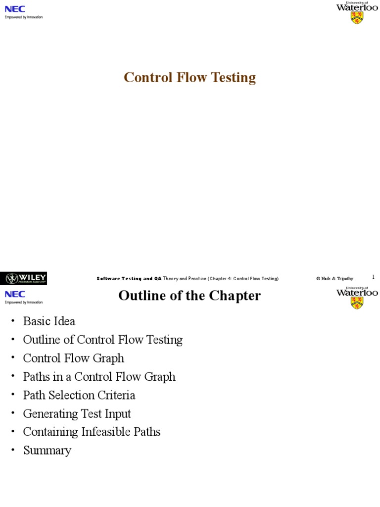 Control Flow Testing | PDF | Software Testing | Control Flow Control Flow Testing | PDF | Software Testing | Control Flow
