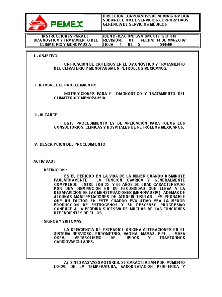 MANUAL DE PROCEDIMIENTOS PEMEX