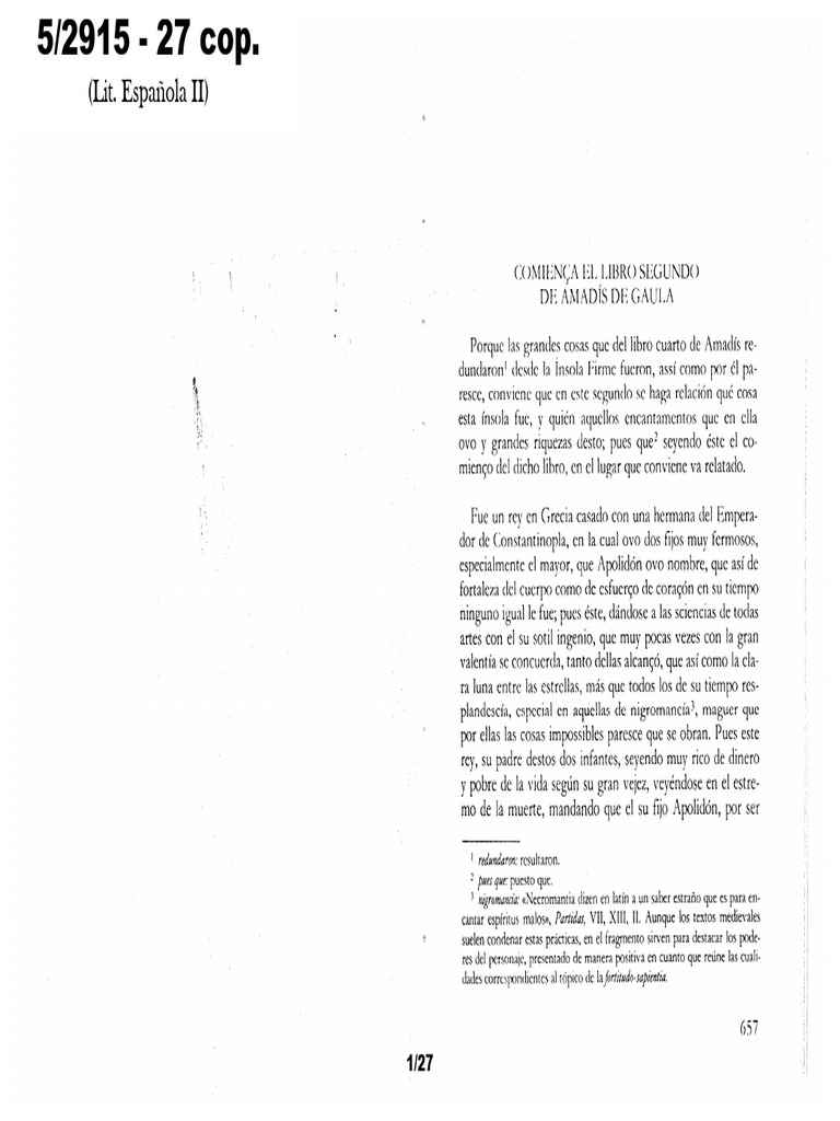 03 GARCI-RODRIGUEZ DE MONTALVO Amadís de Gaula (Libro II - Selección ...