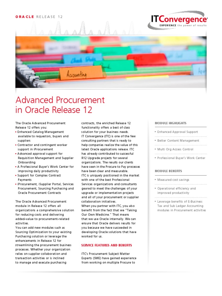 Oracle Procurement Release 12 Guide | PDF | Procurement | Expert
