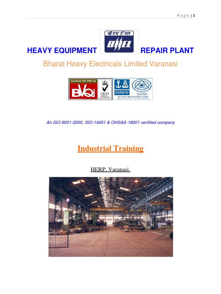 Bhel Herp Project Report | PDF | Transformer | Electric Arc