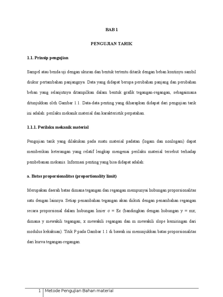 Pengujian Bahan Material | PDF