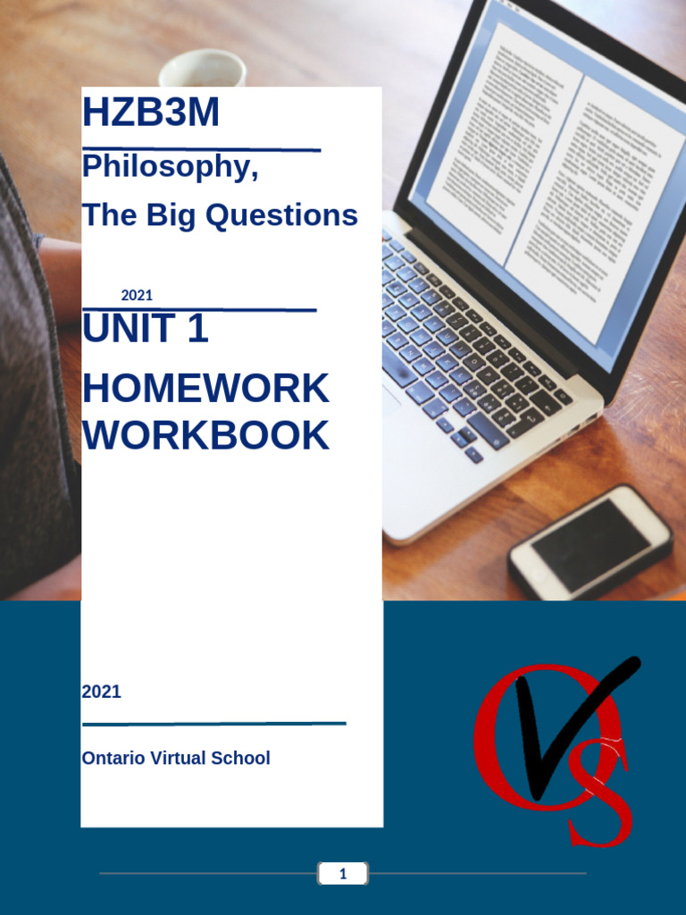 HZB3M Unit 1 Homework Workbook | PDF | Reason | Critical Thinking