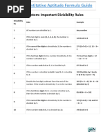 Quantitative Aptitude Formula Cheat Sheet | PDF | Trigonometric ...