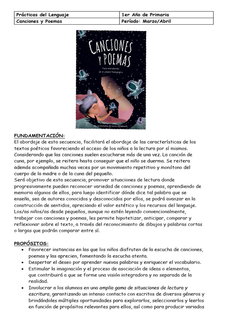 Canciones y Poemas | PDF | Canciones | Letra