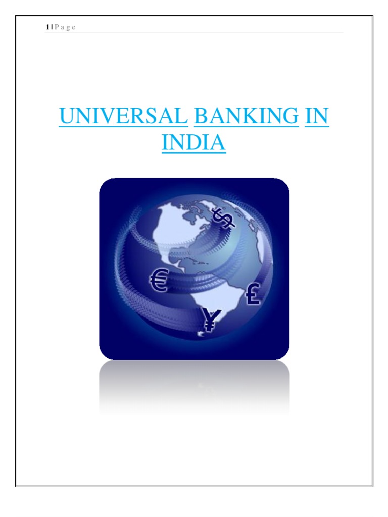 Universal Banking in India | PDF | Reserve Bank Of India | Banks
