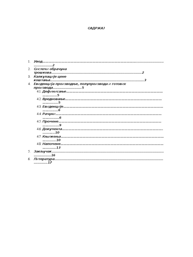 SEMINARSKI RAD Obracun Troskova